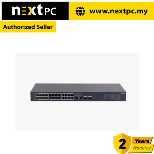 Dahua 28-Port Cloud Managed Desktop Gigabit Switch with 24-Port PoE ...