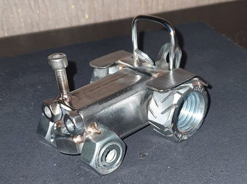 Nut and Bolt tractor figurine/ sculpture / Scrap metal art ...