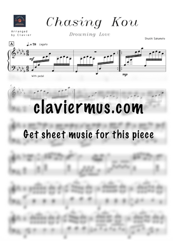 Drowning Love - Chasing Kou | Sheet Music for piano PDF