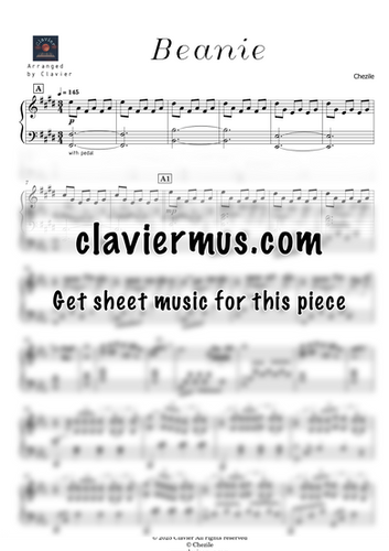 Chezile - Beanie | Sheet Music for piano PDF