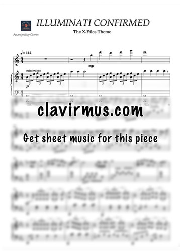 Illuminati - The X-Files Theme - Sheet Music for piano PDF