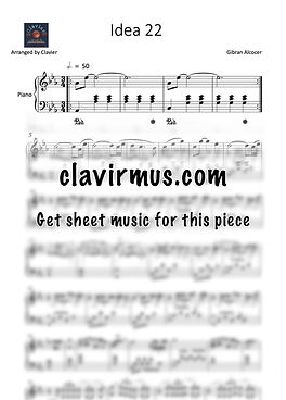 Gibran Alcocer - Idea 22 | Piano Sheet Music PDF