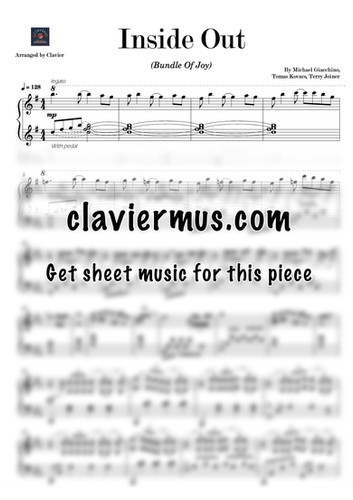 Inside Out - Main Theme | Sheet Music for piano PDF