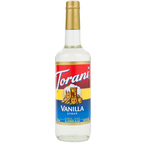 Torani Vanilla Flavoring Syrup 750 mL Glass Bottle | Awlsite