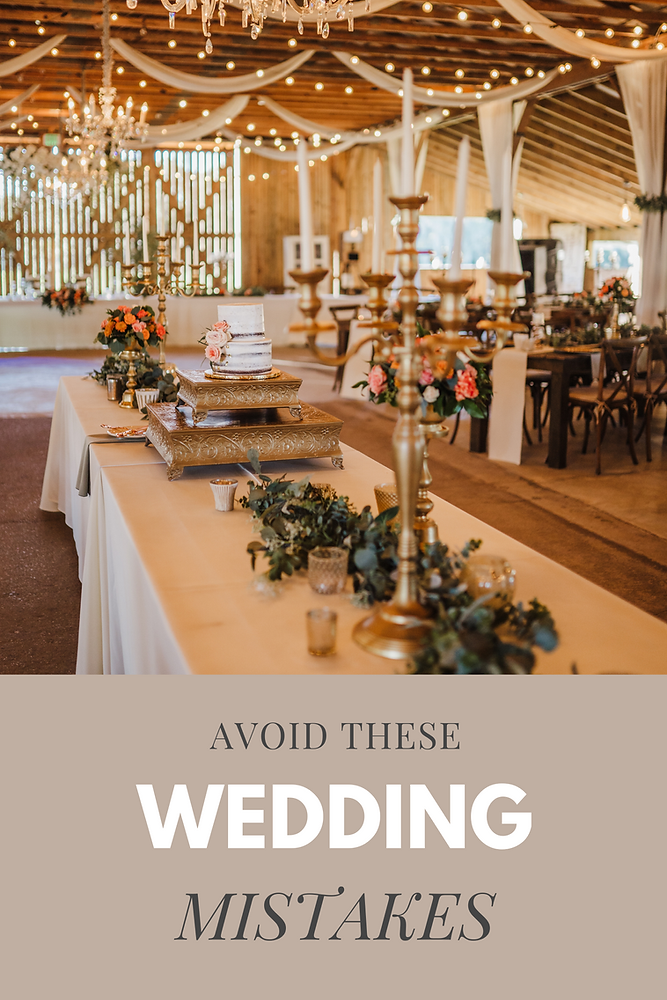 wedding mistakes to avoid