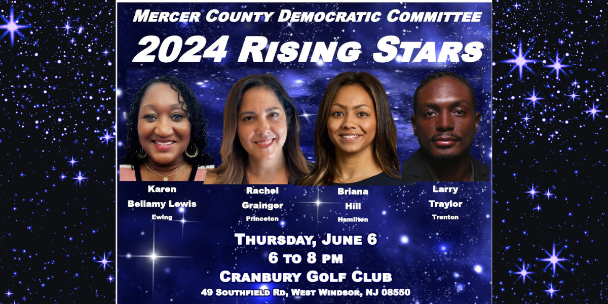 Join Mercer Democrats at 2024 Rising Stars Celebration in West Windsor
