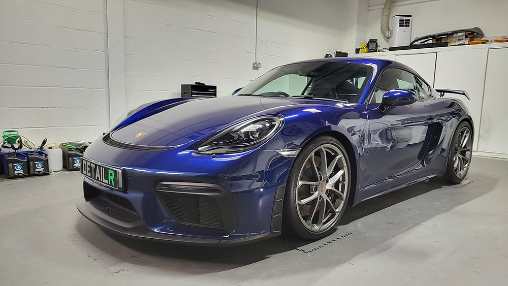 Track Pack PPF and Ceramic Coating a Porsche Cayman GT4