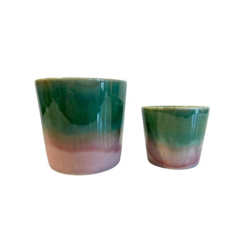 SGW Lab Green & Pink Planter | Maxs Jewelry