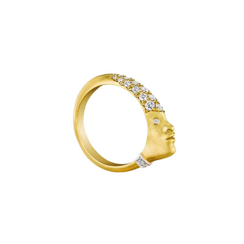 diamond pave 'profile muse' ring | Maxs Jewelry