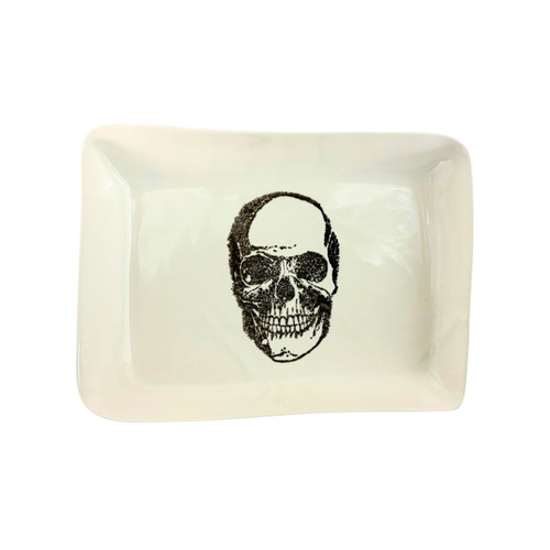 Davistudio Porcelain Skull Tray | Maxs Jewelry