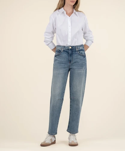 Kut Ashley High Rise Barrel Jean | Virtu Boutique