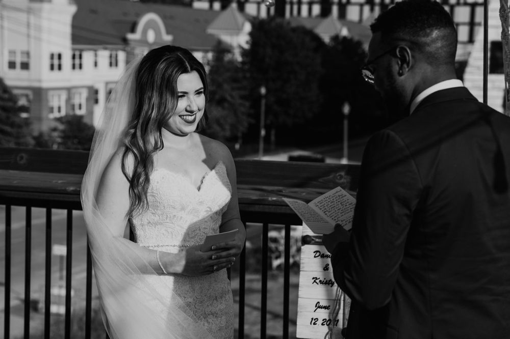 Kristy + Daniel | Detroit Rooftop Elopement | Detroit Elopement ...