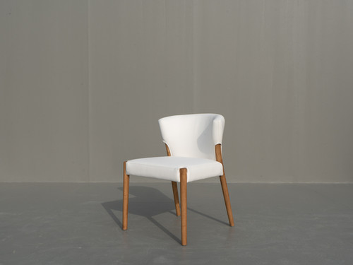 Lyra Oak & Leather Chair | Adams Furniture