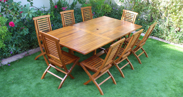 Boston Teak Dining Table | Adams Furniture Dubai