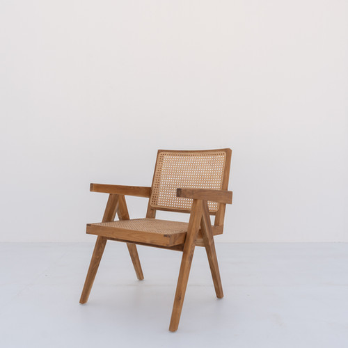 Bombay Teak & Cane Chair | Adams Furniture