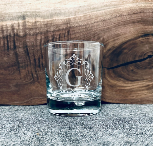 Decorative Monogram Glass | Mountainbrook