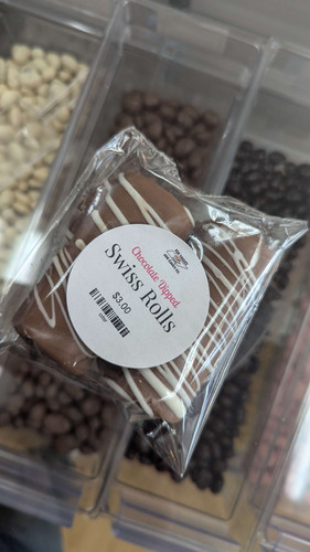 Chocolate Dipped Swiss Rolls | EVN