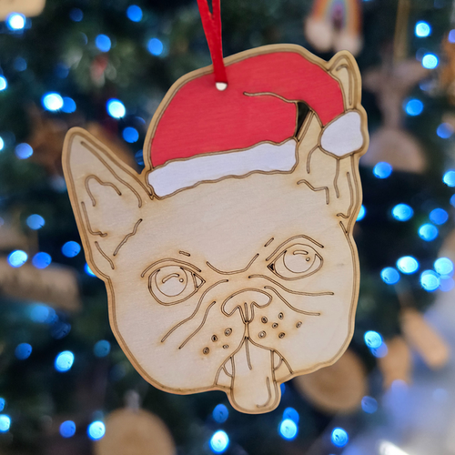 Frenchie Christmas Decoration | Childwall Emporium