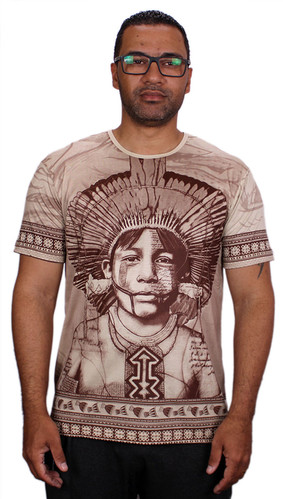 CAMISETA INDIANA DO INDIO PORANGA T.SHIRT MC | Camiseta Indiana