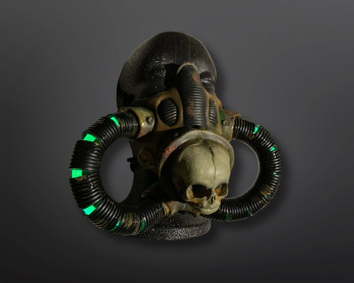 Lit Gas Mask | morbidmonstrosities