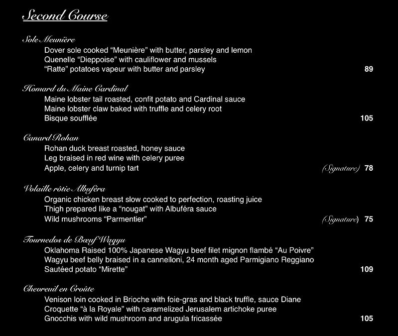 Inside Fait Maison Menu | Fait Maison