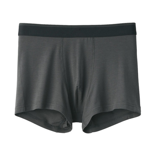 Mens Smooth Stretch Low-Rise Front Open Boxer Briefs | MUJI Philippines