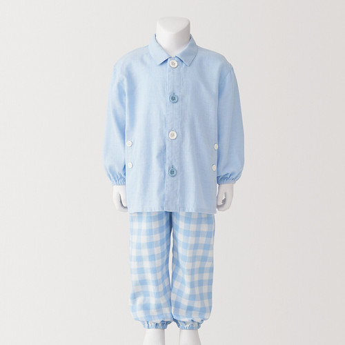 Babies Side Seamless Double Gauze Long Sleeve Training Pajamas | MUJI ...