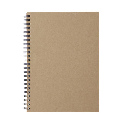 Plain Craft Ring Notebook - A5, Beige | MUJI Philippines