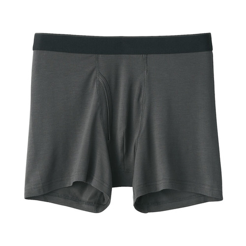 Mens Smooth Stretch Front Open Boxer Briefs | MUJI Philippines
