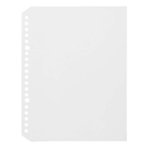 Clear Punched Pocket Refills - A5, 20 holes, 10 sheets | MUJI Philippines