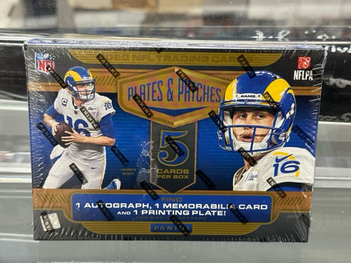 2020 Plates and Patches Football Hobby Box | Sports Cards Plus