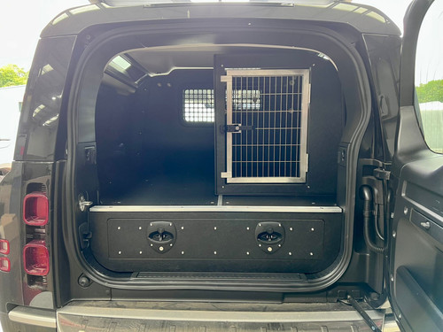 Defender 90 Drawer & Single Dog Box | Animal Transit Boxes