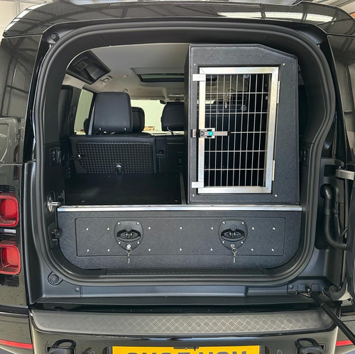 Defender 110 Drawer & Single Dog Box | Animal Transit Boxes