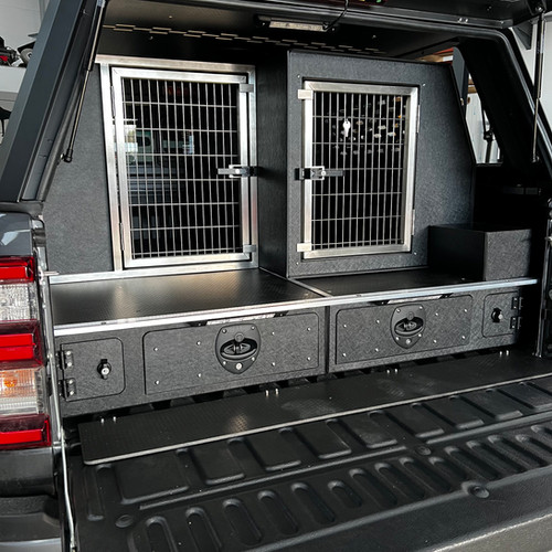 Single Hunter Dog Box Pick Up System and Additional Side Gate | Animal ...