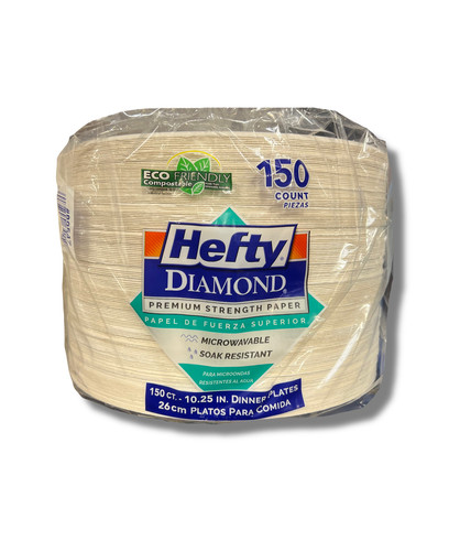 Hefty Diamond Dinner Plate, 10 5/8", 150 count | Slopeside