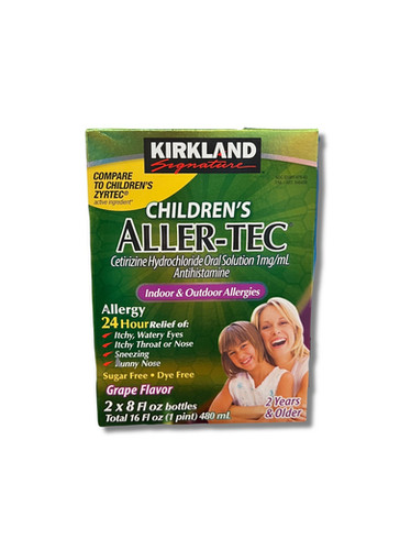 Kirkland Signature Children's Aller-Tec Syrup, 2 x 8 oz | Slopeside