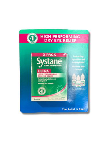 Alcon Systane Ultra Lubricant Eye Drops, 3 x 10 ml | Slopeside