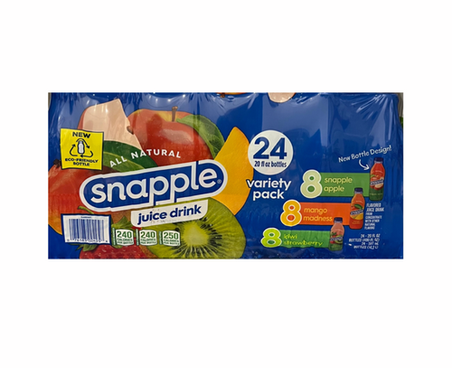 Snapple Juice Drink Variety Pack 20 oz, 24 count | Slopeside