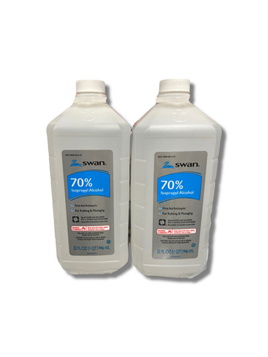 Cumberland Swan Isopropyl Alcohol 70%, 2 x 32 oz | Slopeside