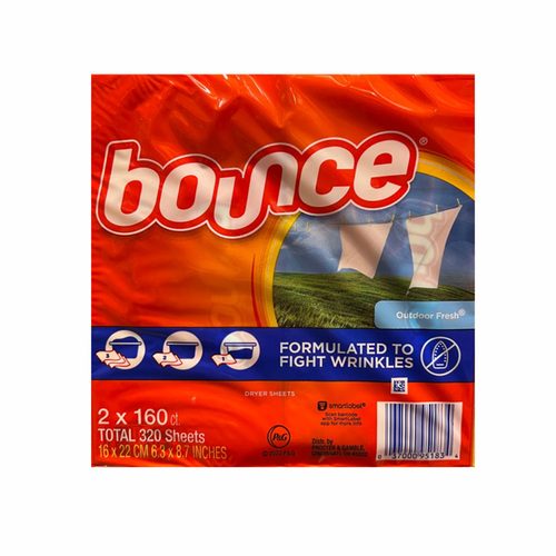Bounce Dryer Sheets, 2 x 160 count | Slopeside