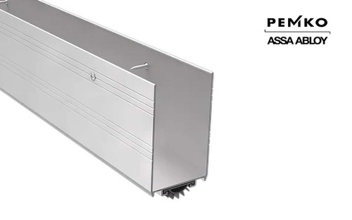 Pemko 221_V Door Bottom Shoe with Kickplate | westernprehung.com