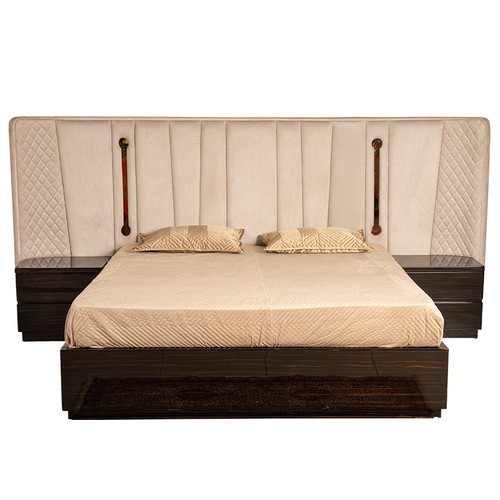 Sigma Bed With Hydraulic Storage And Side Table | Glass Palace Website