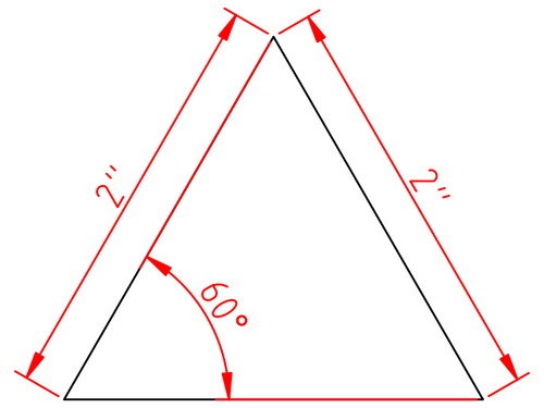 2 inch English Paper Piecing - Equilateral Triangle | kraft-daze
