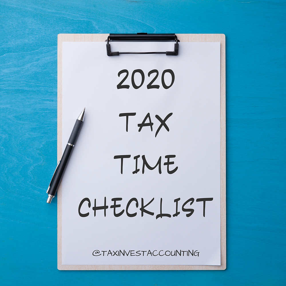 2020 Tax-Time Checklist