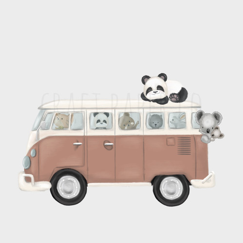 Craft Paper Co. Karakterleri Tatilde Duvar Sticker | Craft Paper Co.