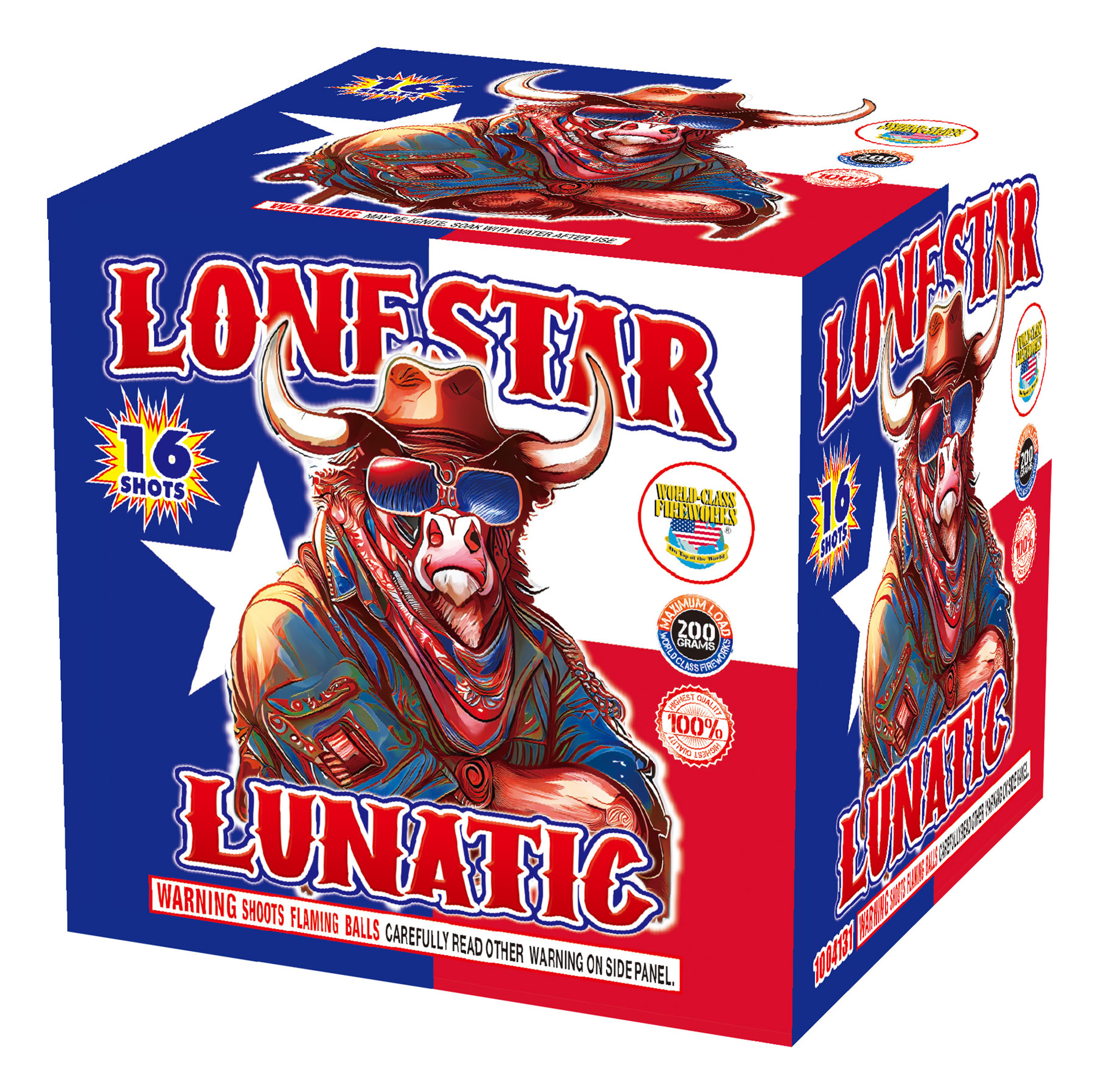 Lone Star Lunatic Fireworks Cake - 25 Shots for Sale Online