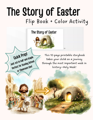 Holy Week/Easter Flip Book for Kids | Raising Little Luci