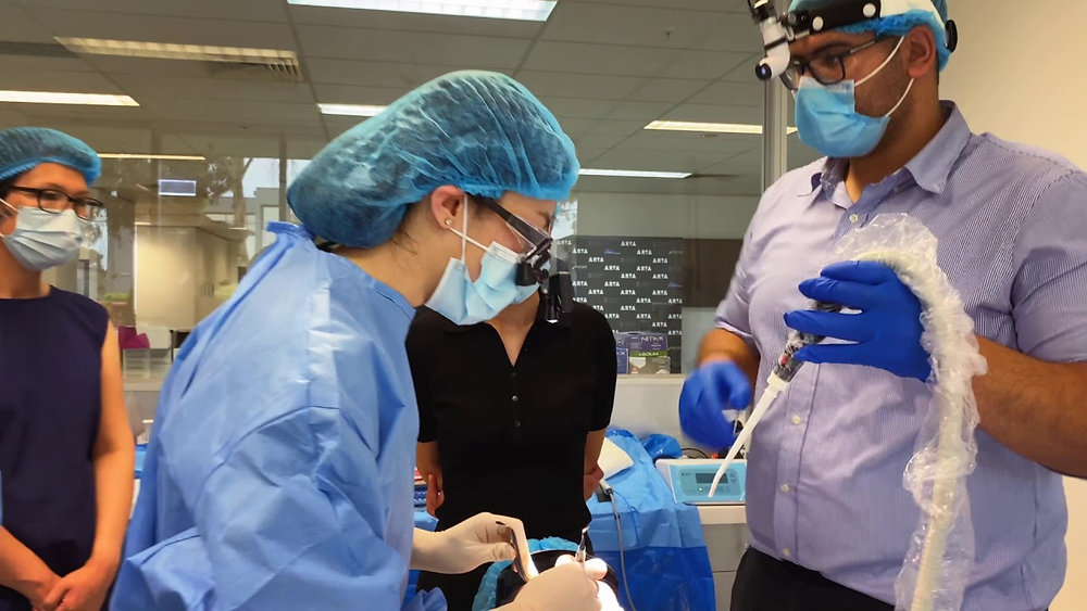 ProCam XS in live implant surgery with ARIA