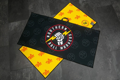 Shock Yellow // NBM Golf Towel | Northern BallMarkers