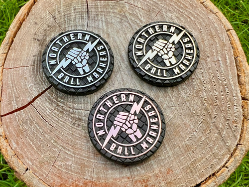 Bone Shock // Blacked Out Ball Marker | Northern BallMarkers